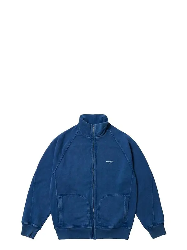PALACE Pigment Wash London Zip Funnel - Navy Blue