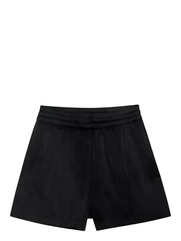 ANINE BING Kam Elasticated-waist Shorts - Black