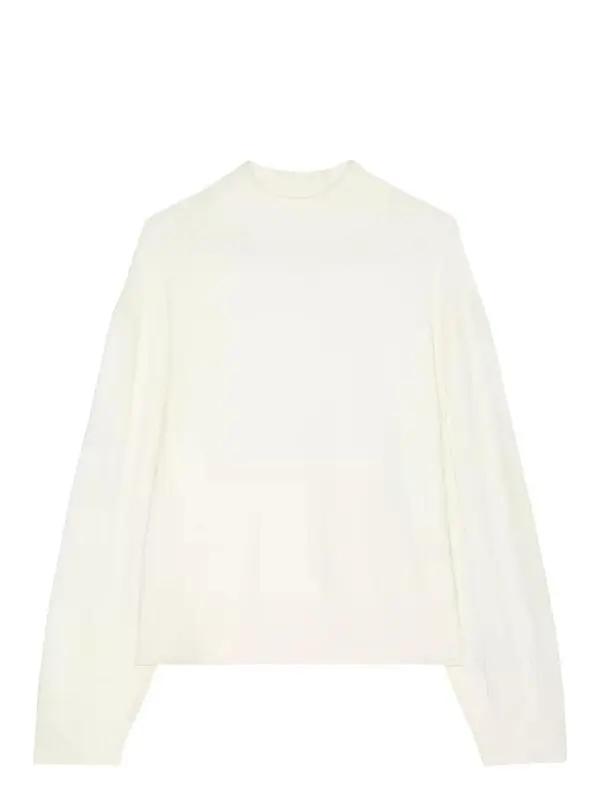 Marc O'polo Knitted Mock-neck Sweater - White
