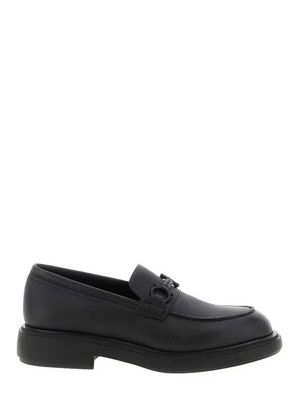 FERRAGAMO Arden Loafers - Black
