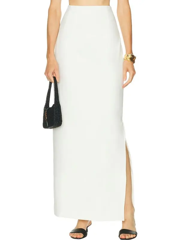 ADRIANA DEGREAS Coquille De Mer Skirt - Off White