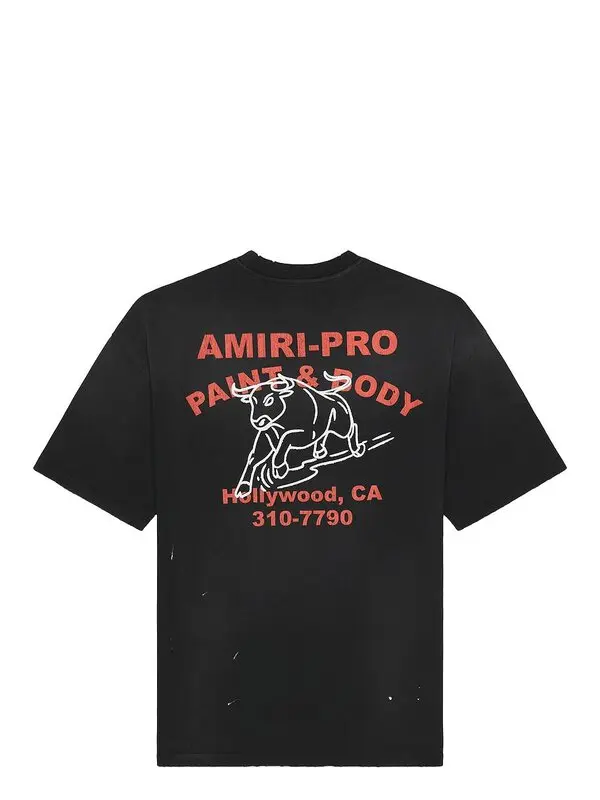 Amiri Bull Oversized Tee - Black