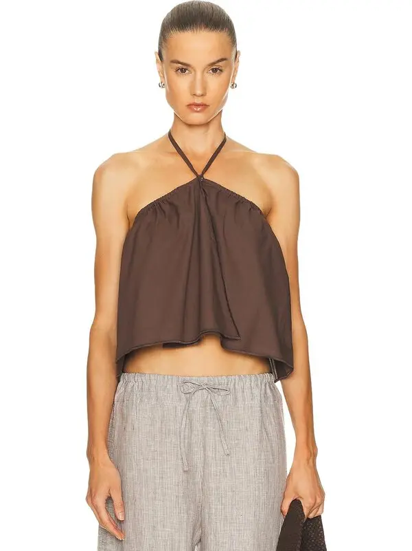 DEIJI STUDIOS Napkin Top - Chocolate