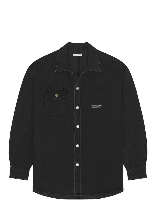 UNDERCOVERISM Long Sleeve Shirt In Black - Charcoal