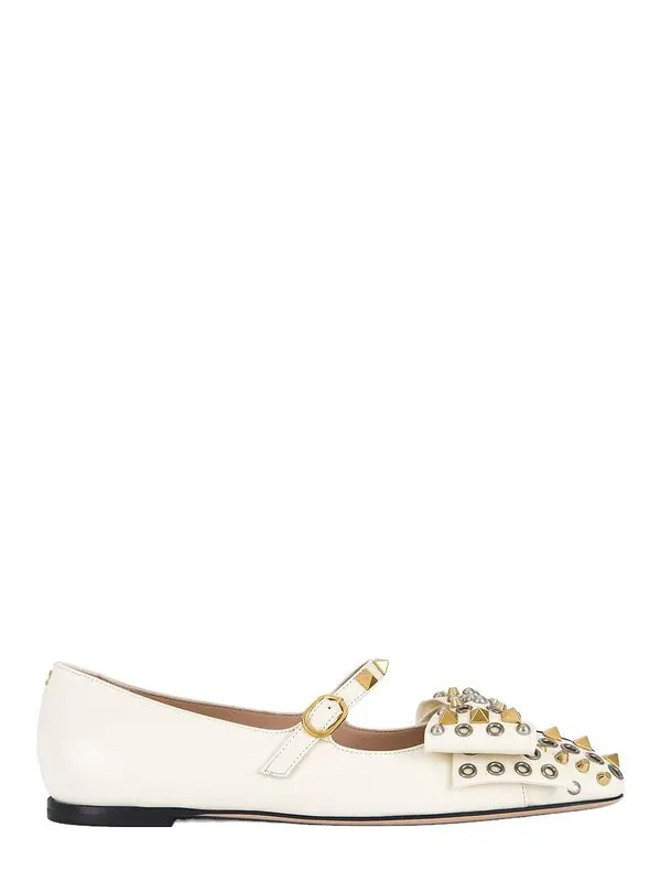 Valentino Garavani Bowow Ballerina Flat - Ivory