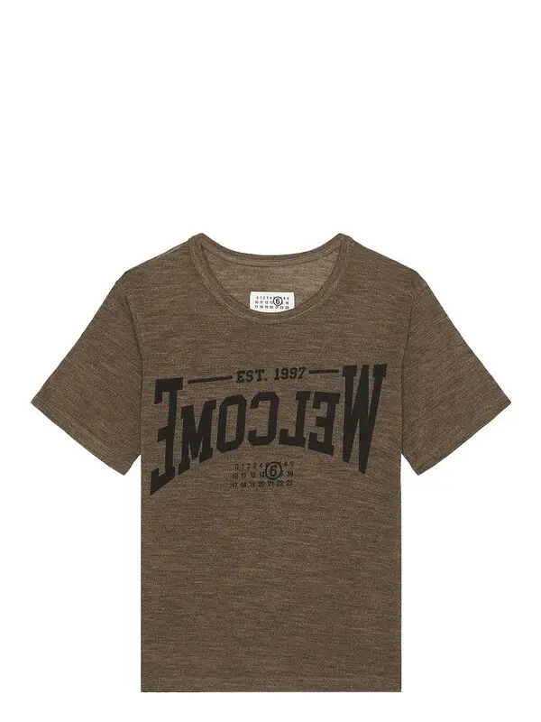 MAISON MARGIELA Tee In Brown - Taupe