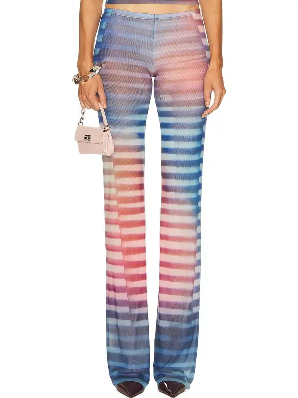 JEAN PAUL GAULTIER Air Trouser - Light Blue  Blue  & Peach