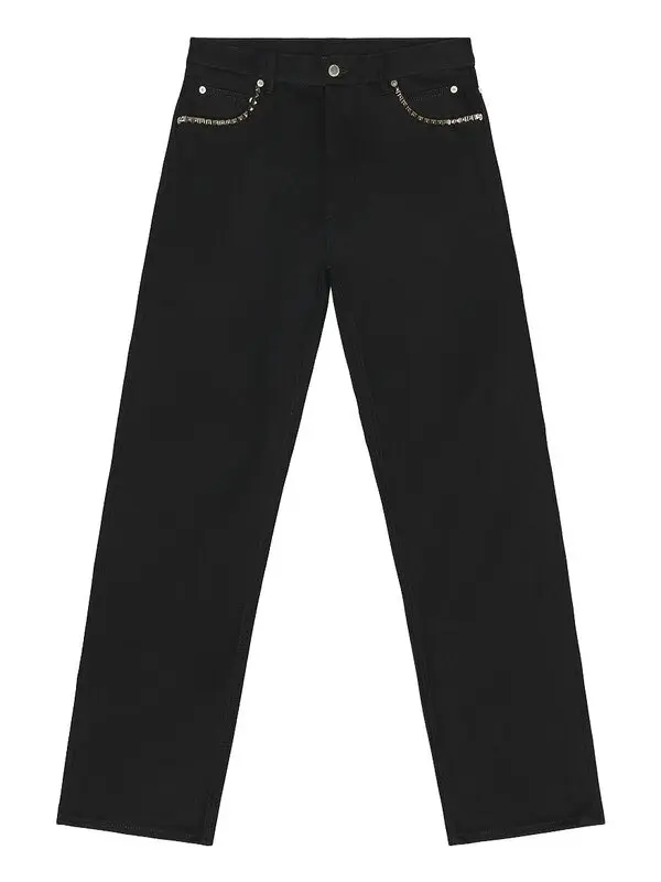 TAKAHIROMIYASHITA THESOLOIST. Studs Loose Fit Jeans - Black