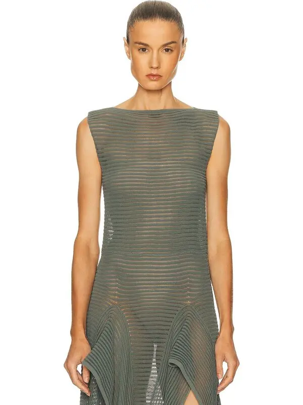 Alaïa Bustier Bodysuit - Camel Clair