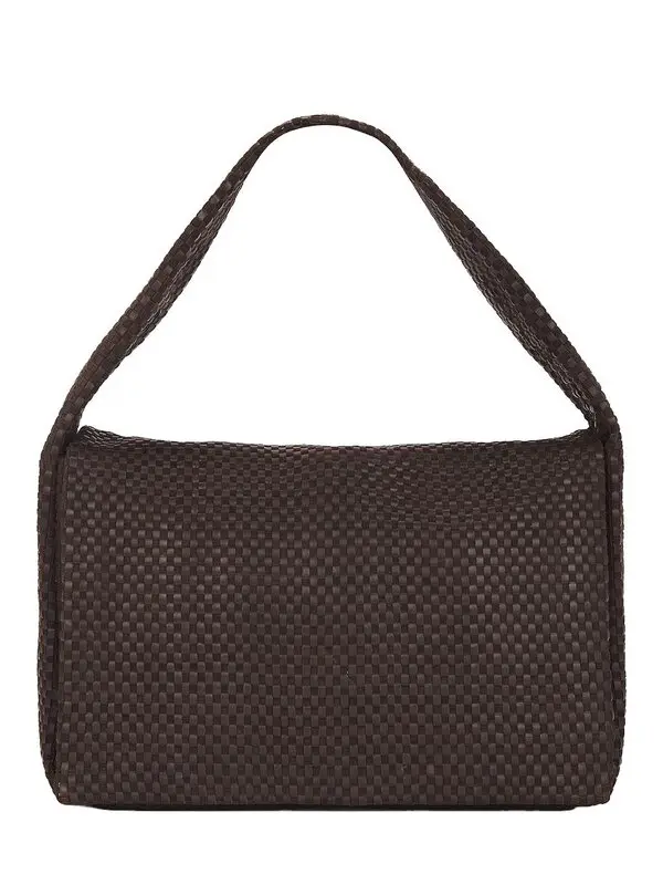 ST. AGNI Lattice Everyday Satchel Bag - Coffee