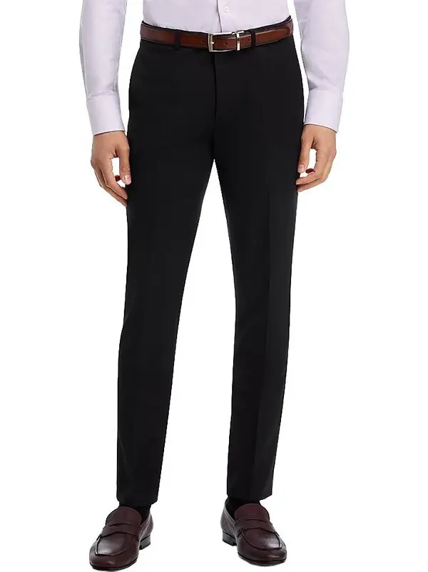 Hugo Boss Extra Slim Fit Stretch Suit Pants - Black