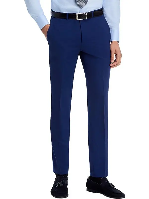 Hugo Boss Extra Slim Fit Stretch Suit Pants - Open Blue