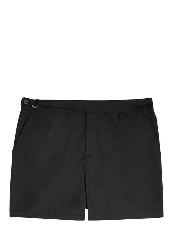 GUSARI Printed Shell Swim Shorts - Black