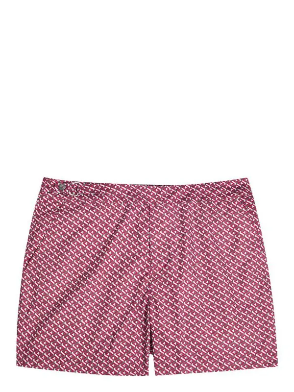 GUSARI Printed Shell Swim Shorts - Red