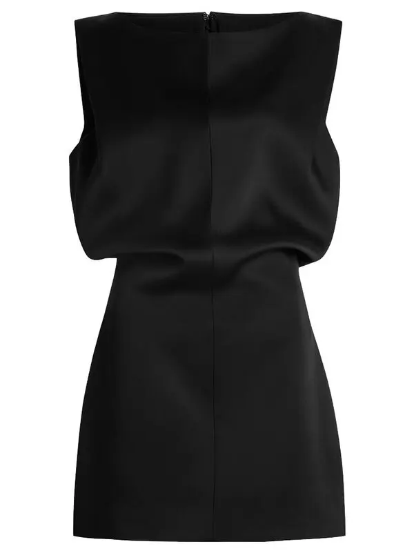 Khaite Toma Sculpted Mini Dress - Black