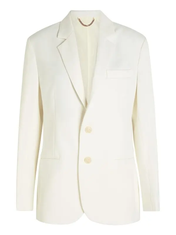 Victoria Beckham Tailored Twill Blazer - Ivory