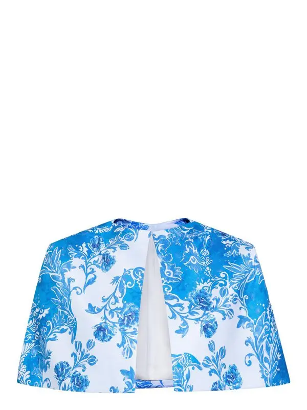 EMILIA WICKSTEAD Floral-print Taffeta Cape - Multi Floral