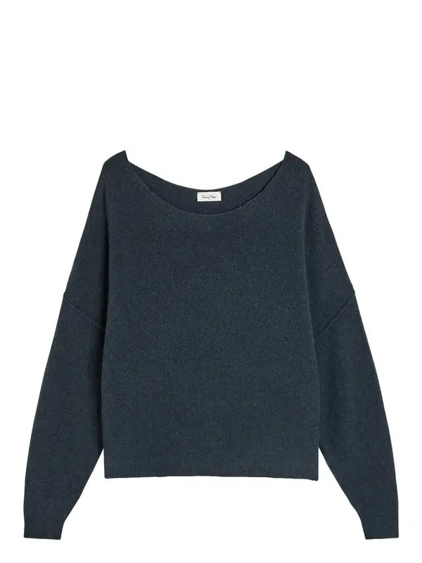 American Vintage Brushed Knit Jumper - Navy