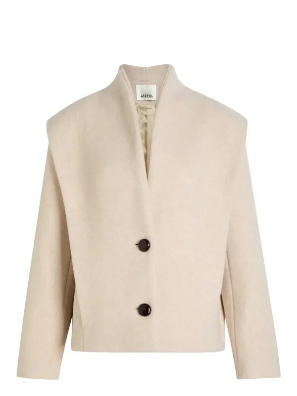 Isabel Marant Dyogo Wool-blend Coat - Ecru