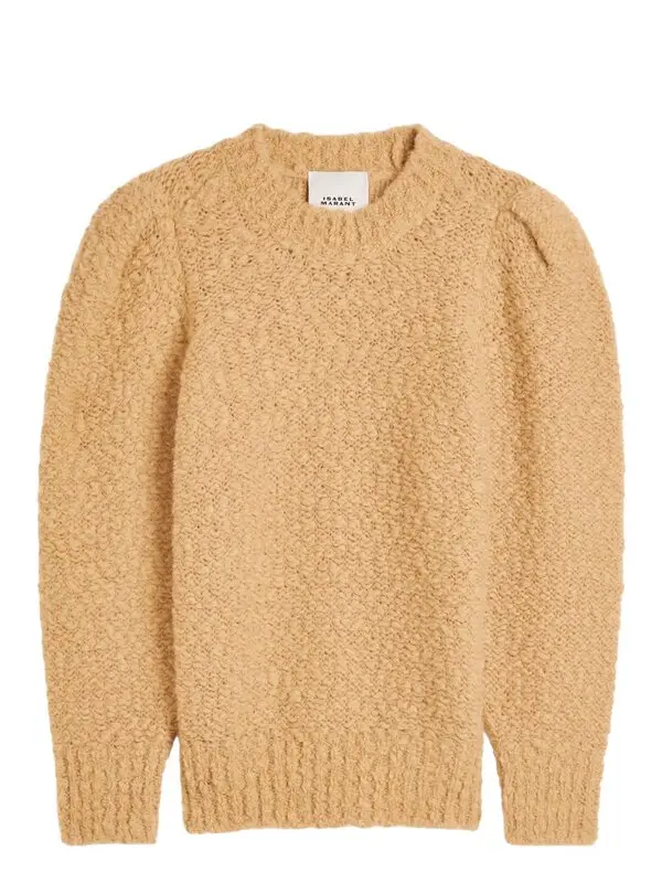 Isabel Marant Emma Textured Alpaca-blend Jumper - Caramel