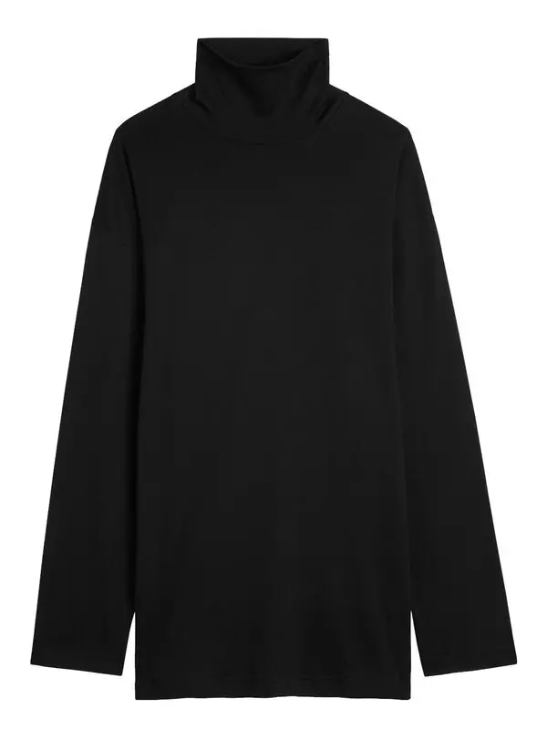 LEMAIRE Cotton And Silk-blend Top - Black