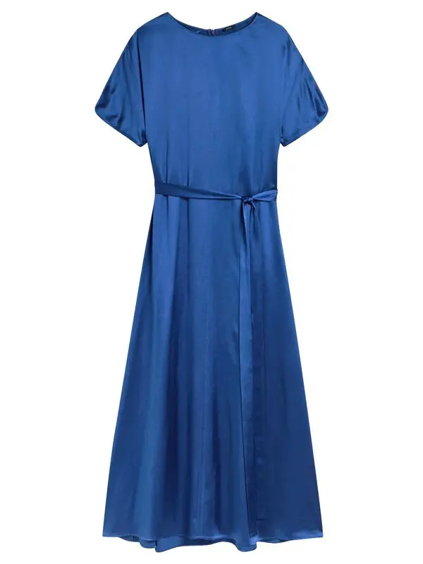 JOSEPH Daviel Silk Maxi Dress - Blue