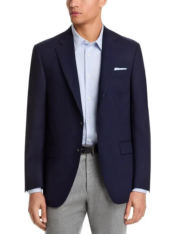Peter Millar Flynn Textured Wool Classic Fit Sportcoat - Navy