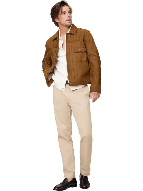 Banana Republic Slim Italian-stretch Chino - Khaki Beige