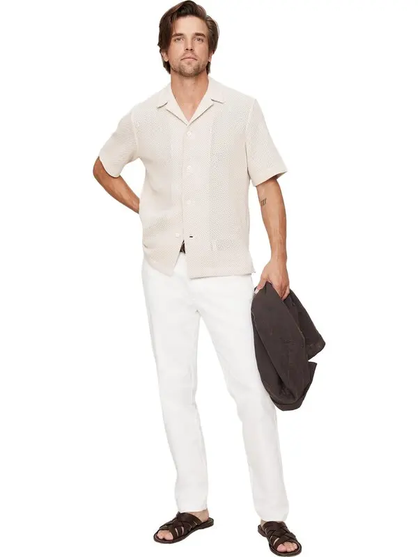 Banana Republic Slim Italian-stretch Chino - White