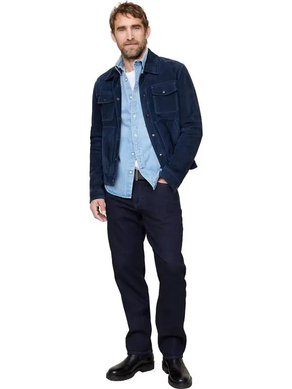 Banana Republic Straight Luxe Traveler Jean - Rinse Dark Wash