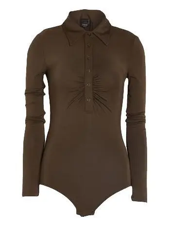 Pinko Bodysuit In Modal And Elastane - Beige