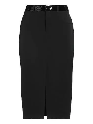 LIU •JO Crepe Midi Pencil Skirt - Black