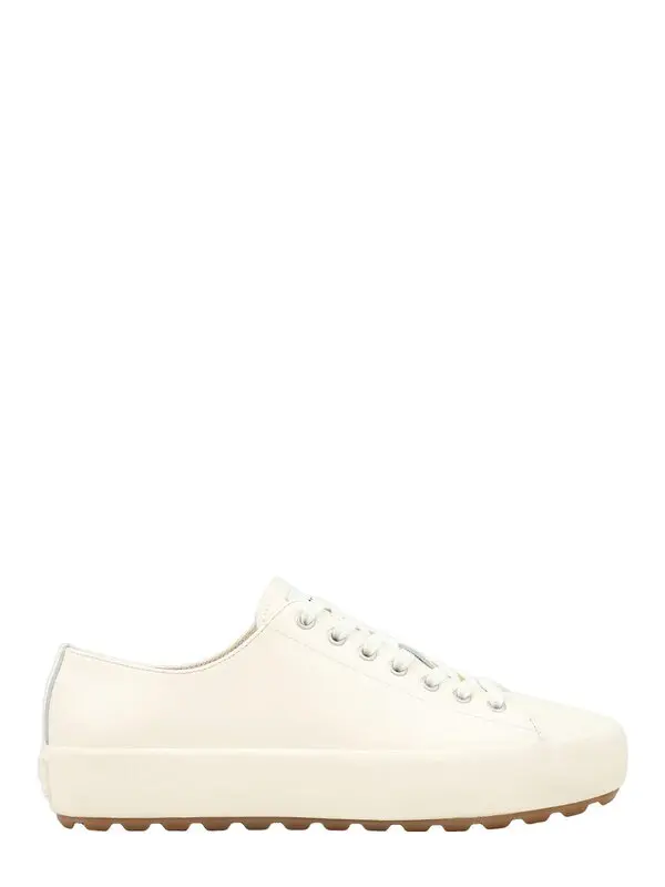 Sandro Low-top Leather Trainers - Off White