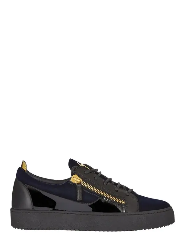 GIUSEPPE ZANOTTI Frankie Mid-top Sneakers - Blue