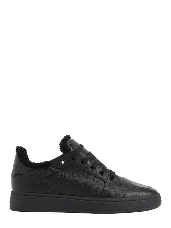 GIUSEPPE ZANOTTI Low-top Leather Sneakers - Black