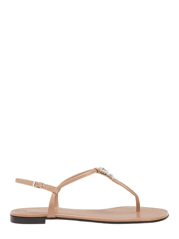 GIUSEPPE ZANOTTI Anyelle Thong Sandals - Beige