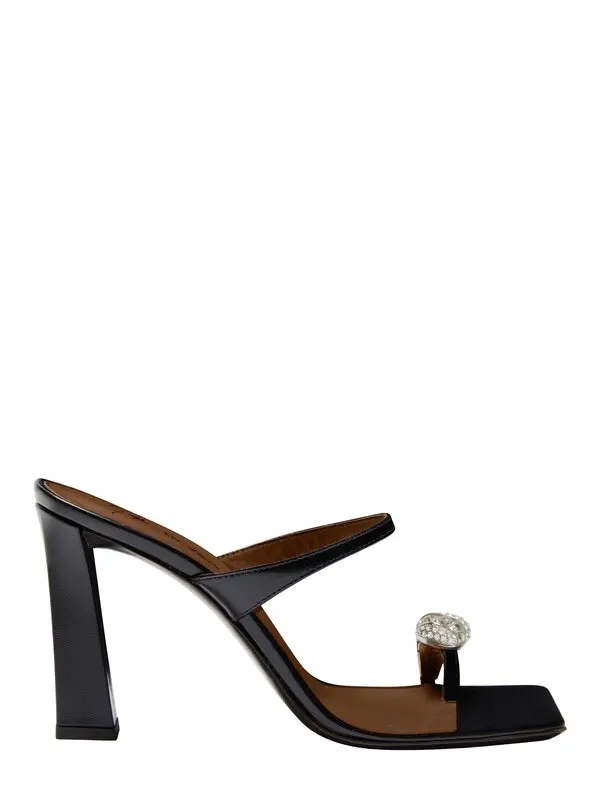 GIUSEPPE ZANOTTI Icon Ring 90 Thong Sandals - Black