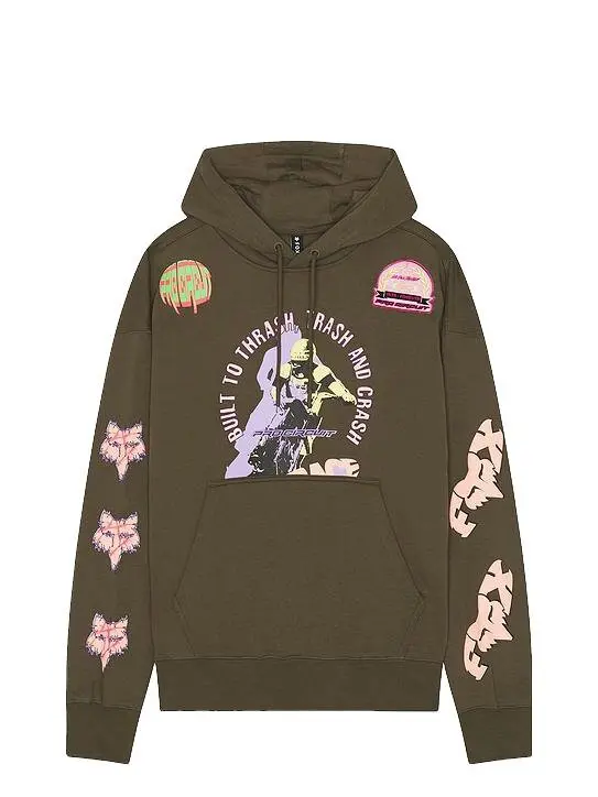 FOX RACING Oversized Fleece Hoodie - Army