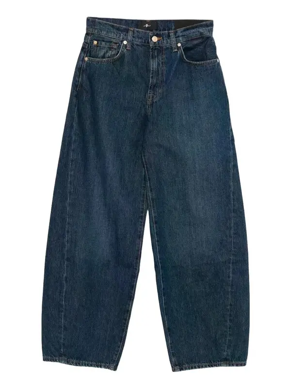 7 For All Mankind Wide-leg Jeans - Blue