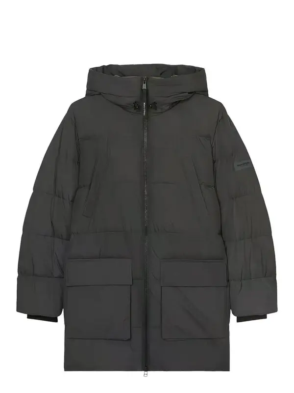 Marc O'polo Padded Hooded Parka - Grey