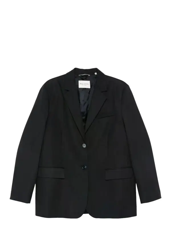 Marc O'polo Notched Two-button Blazer - Black