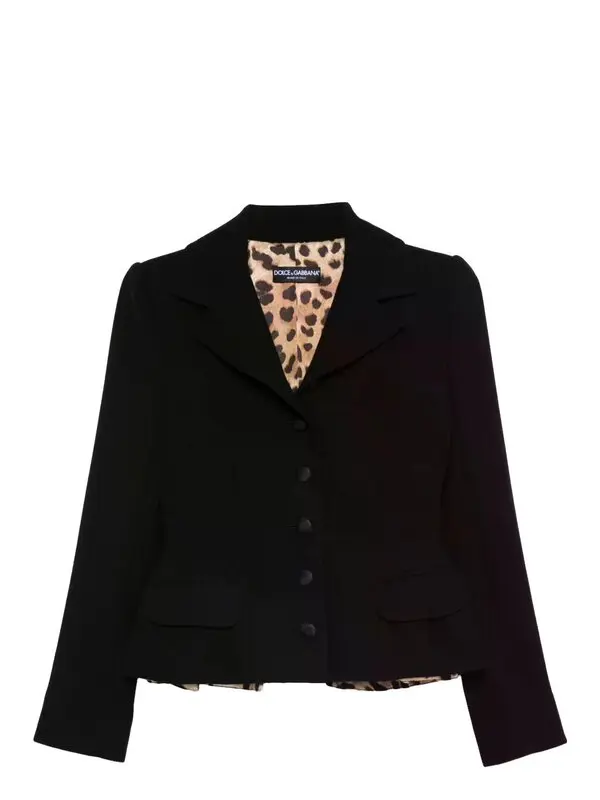 Dolce & Gabbana Crepe Blazer - N0000 Black