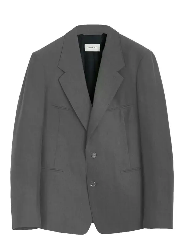 LEMAIRE Tailored Buttoned Jacket - Grey
