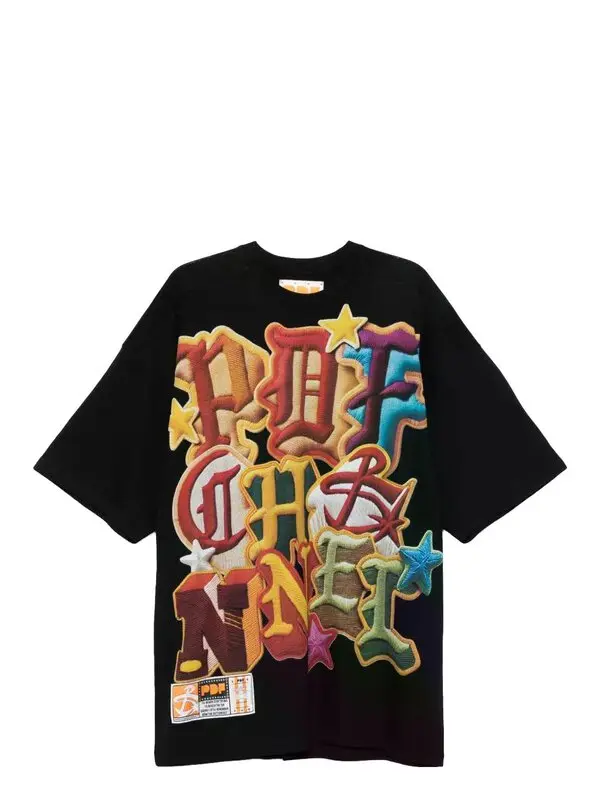 PDF Graphic-print T-shirt - Black