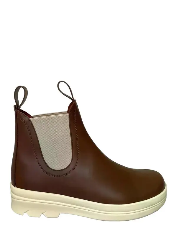 Loro Piana Lakeside Leather Chelsea Boots - Brown