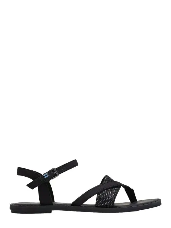 Toms Lexie Flat Sandals - Black