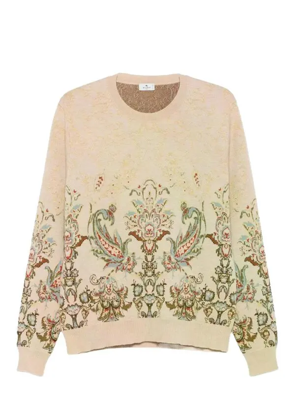 Etro Paisley Pattern Wool Sweater - Neutrals
