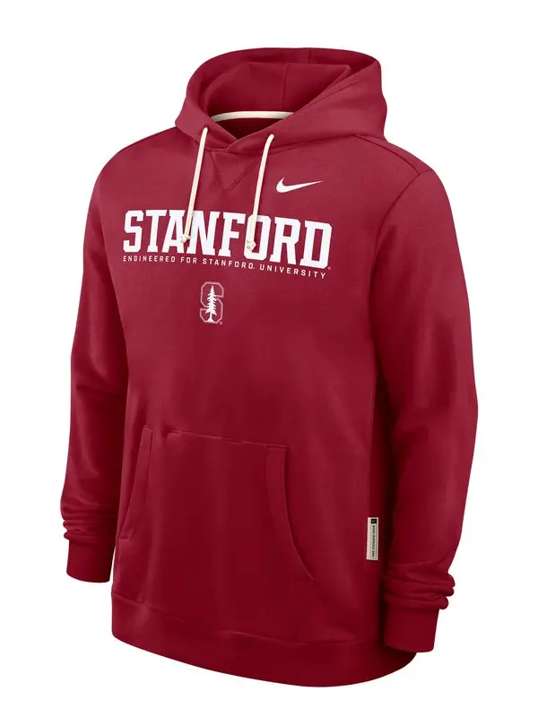 Nike Stanford Sideline Dri-fit College Pullover Hoodie - Red
