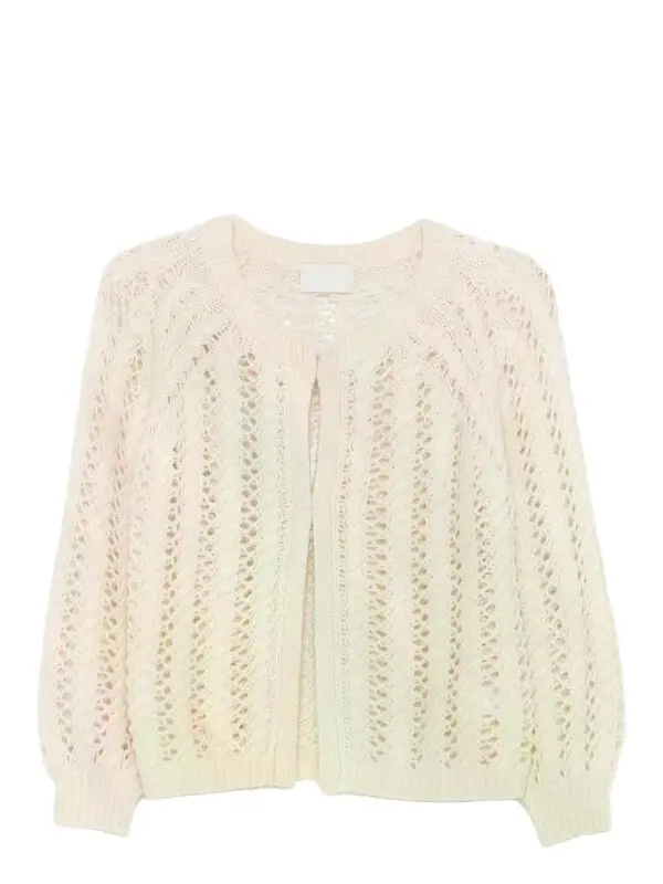 Hemisphere Open-knit Cardigan - Neutrals