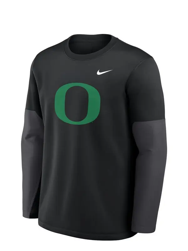 Nike Oregon Sideline Coach Therma-fit College Long-sleeve T-shirt - Black